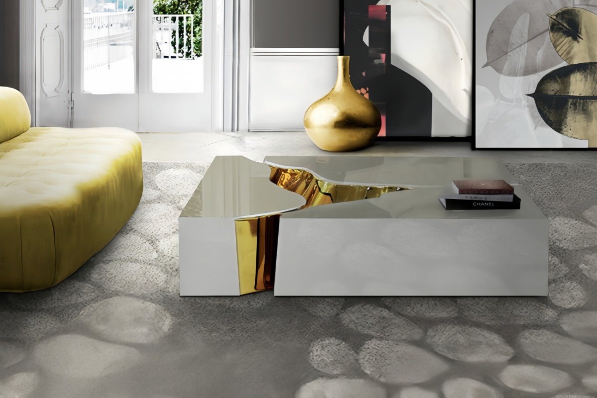 Luxury Design Asymmetrical Coffee Table - Folia Furniture